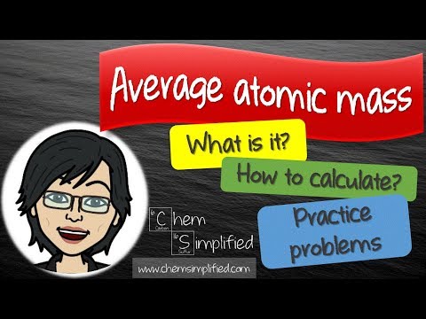 How to calculate average atomic mass of an element - Dr K