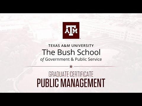 Graduate Certificate in Public Management