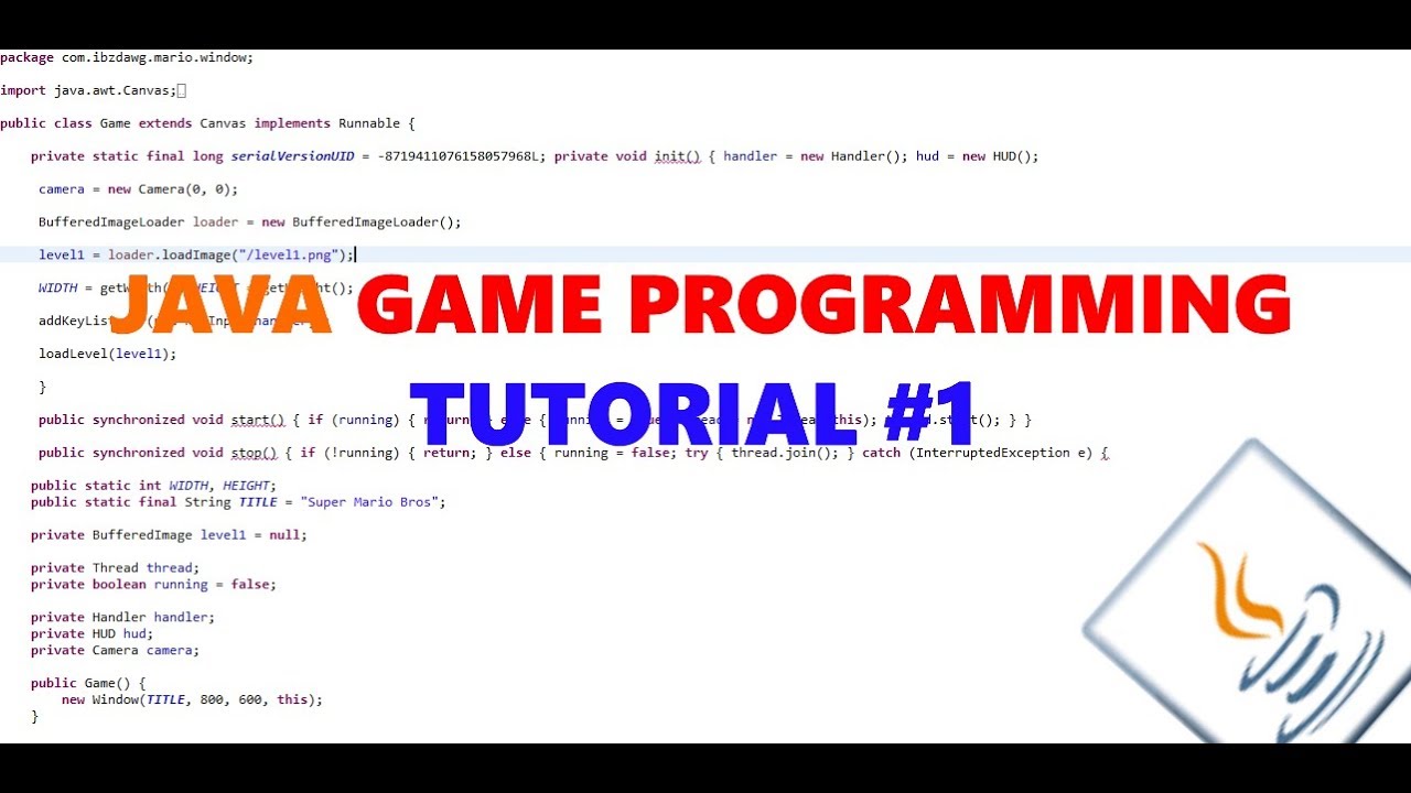 Java Game Programming #1 - Creating the Window and Threads!