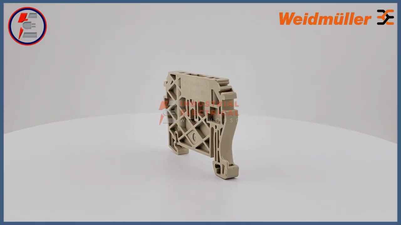 Weidmuller ZEW 35 End Bracket 9540000000 | DIN Rail Terminal Block Stop Dark Beige