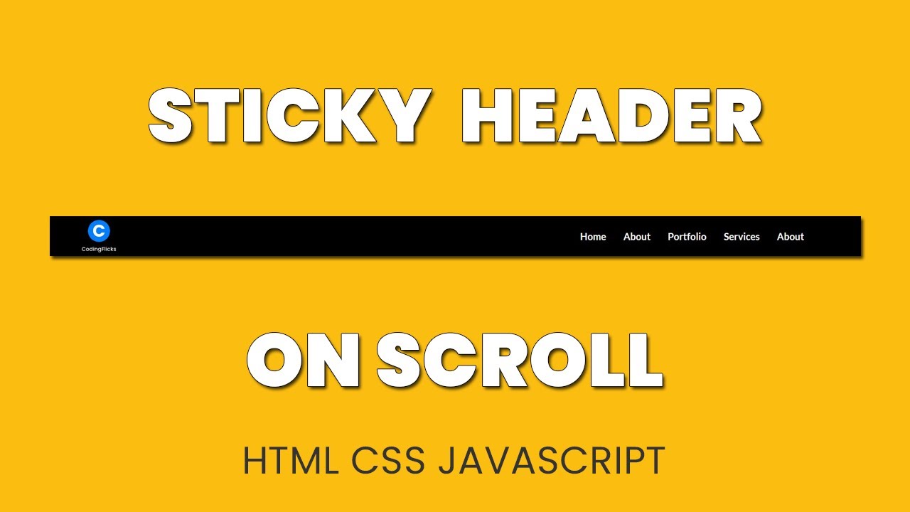 Animated Sticky Header on scroll