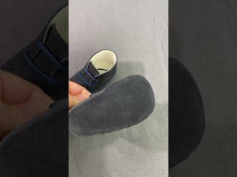 Lauflernschuhe aus Wildleder in dunkelblau, Unisex