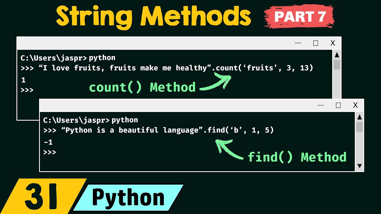 String Methods in Python (Part 7)