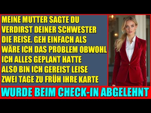 Meine Mutter Sagte Geh Du Verderbst Es Für Deine Schwester – Dabei Habe Ich Alles Bezahlt