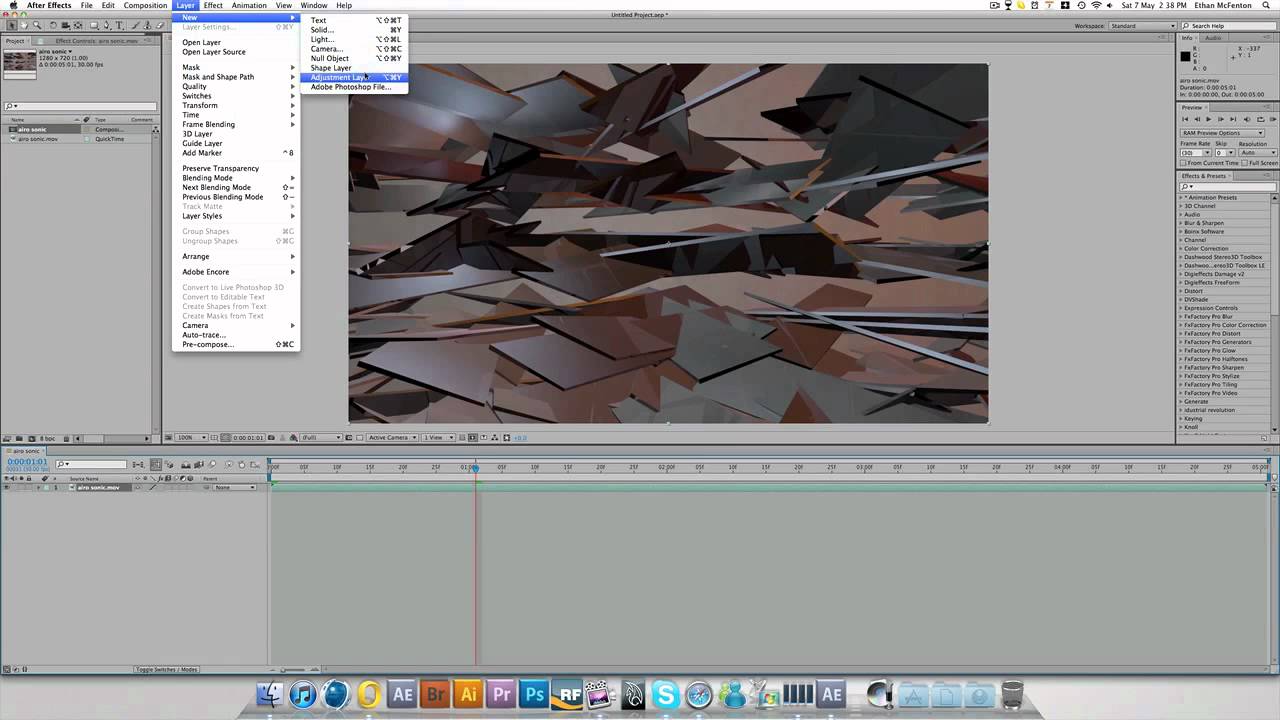 After Effects CS5/CS5.5 Basic Beginners Tutorial / EDMacDesigns