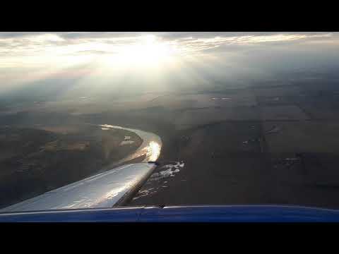 Crepuscular Rays Seen From Airplane
