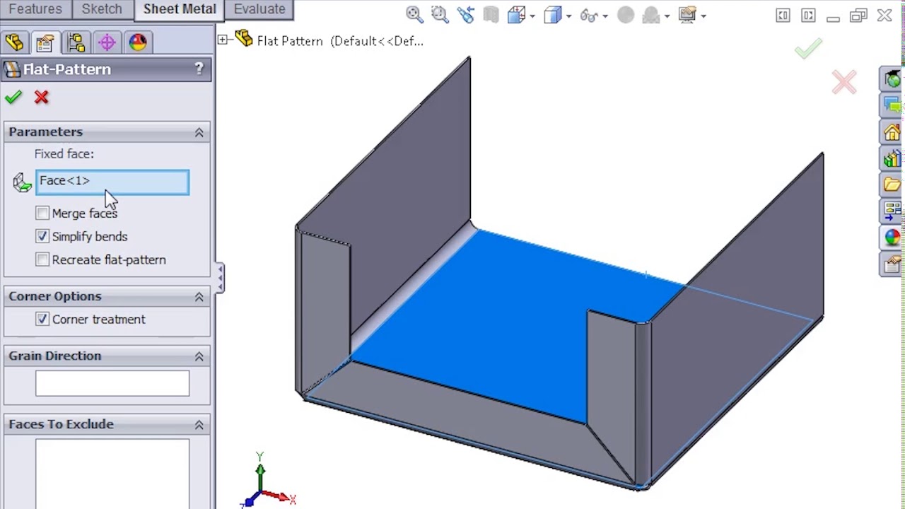SolidWorks Training  : Sheet Metal (Part 1)