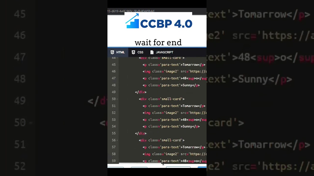 wait for end html code