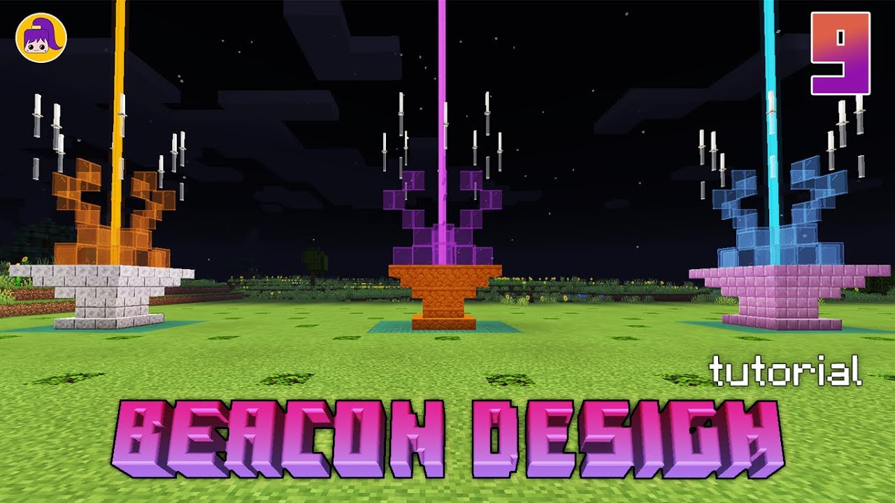 9 Design Ideas of Beacons - Minecraft tutorial