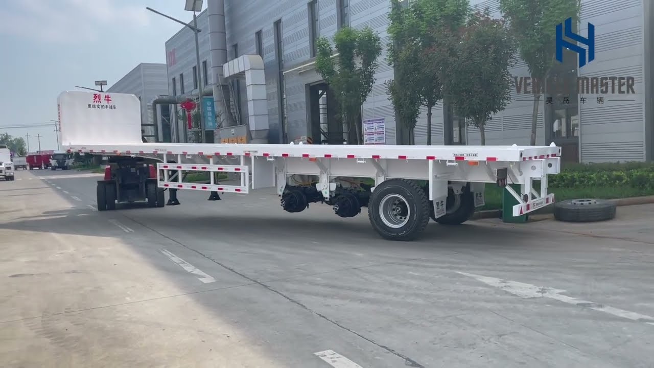 Flatbed Semi Trailer with Front Board - Vehicle Master