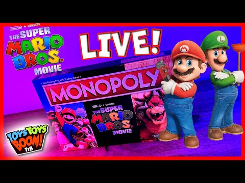 Super Mario Bros Movie Live! Let's play Mario monopoly!