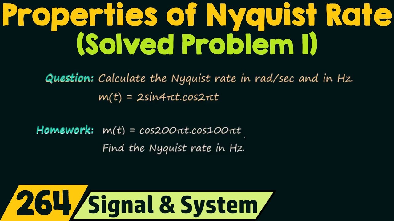 Nyquist Rate (Solved Problem 1)