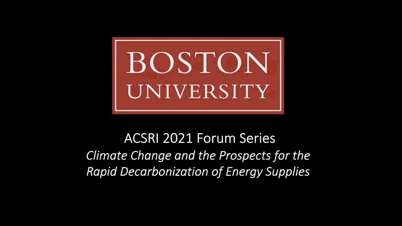 Climate Change and the Prospects for the Rapid Decarbonization of Energy Supplies