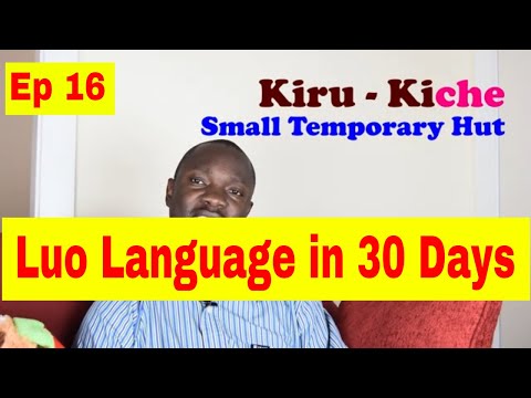 Learn Luo in 30 days Nouns That Start with Letter K and L plurality Ep 16