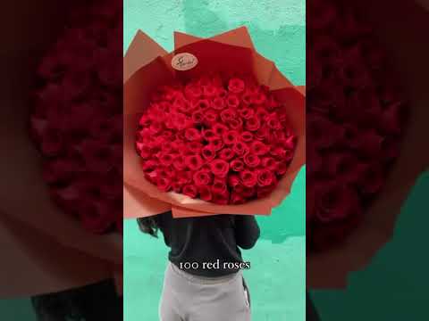 100 red roses