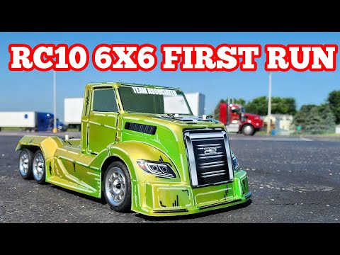 Rc10 American Custom Semitruck 6x6 first run