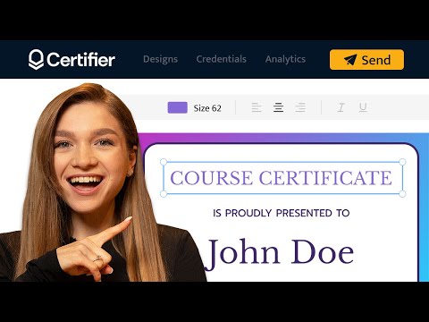 How to Create and Send a Certificate using certificate maker Certifier!