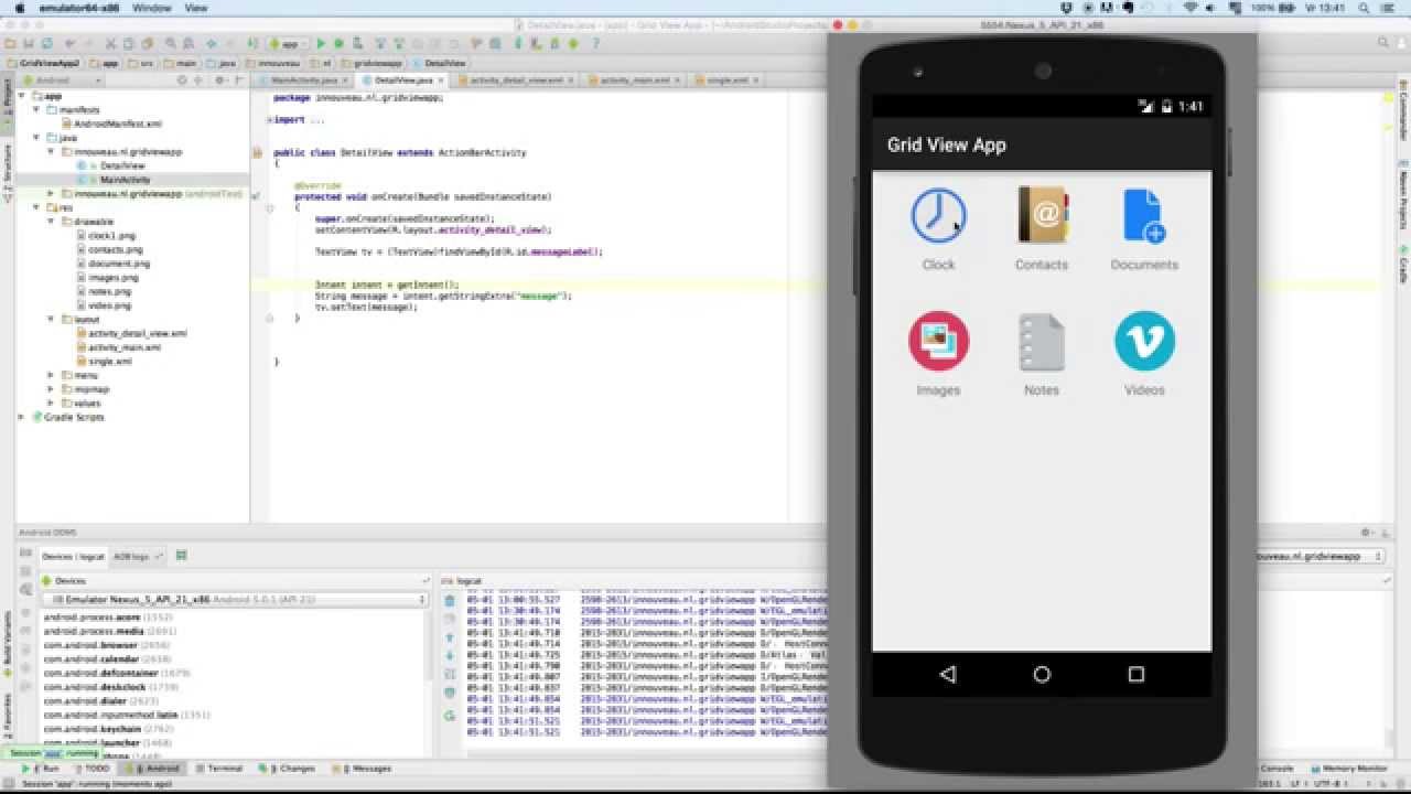 GridView Tutorial part 2 --   Android Snippets