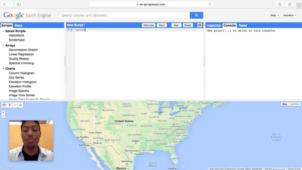 Hello World - Google Earth Engine API Tutorial