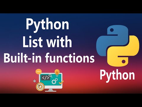 #11 - List and it's built-in functions in Python