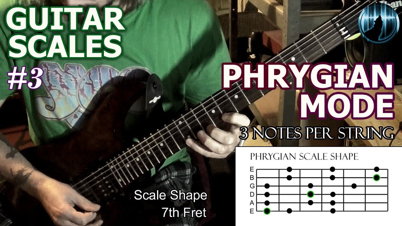 Modes For Guitar #3 | PHRYGIAN MODE | Three Notes Per String Scale | WITH TAB