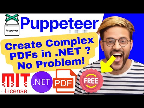 How to Create PDFs in .NET for Free | MIT Licensed | Puppeteer Sharp