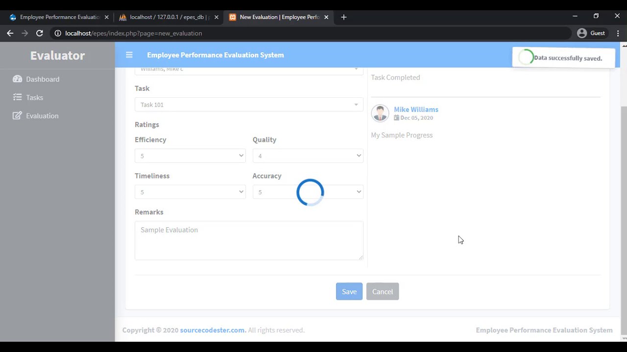 Employee Performance Evaluation System Installation Demo