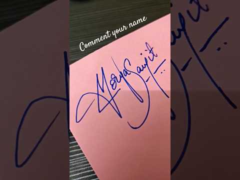 Morya Signature letter M | M letter sign style #personalstyle #calligraphy #signaturestyle #easy
