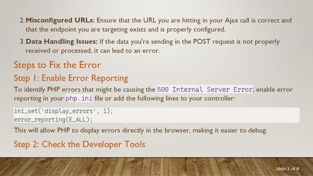 Resolving 500 Internal Server Error with Ajax in CodeIgniter 3