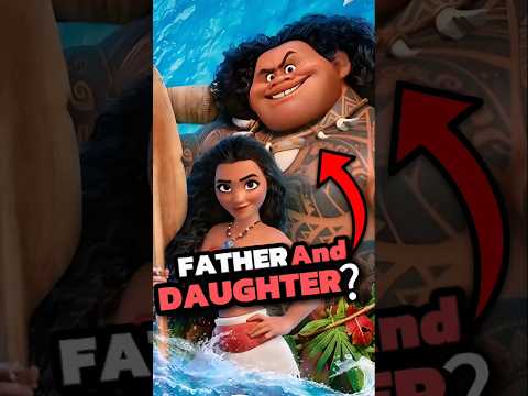 They are actually Father and Daughter 🤯😱💀 #moana #moana2 #disney #shorts