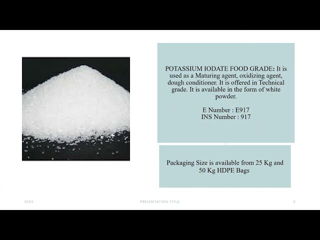 Iodate - Potassium Iodide Technical Manufacturer from Hyderabad