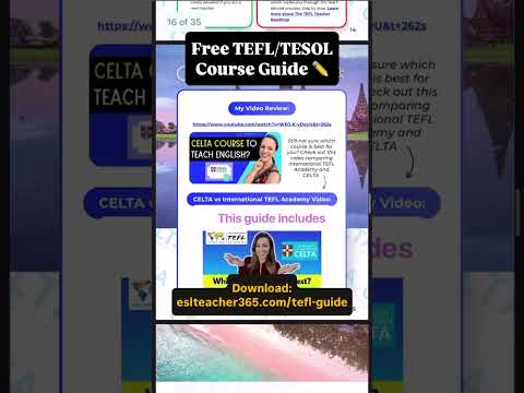 Free TEFL/TESOL Course Guide PDF Download ✏️