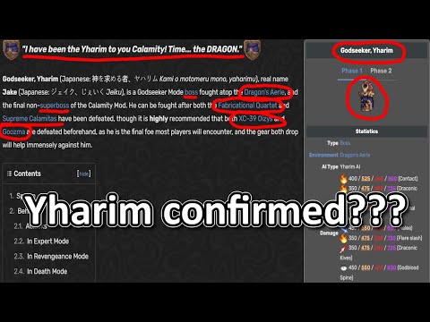 Let's explore the CURSED CALAMITY FANDOM WIKI【Terraria Calamity Mod】
