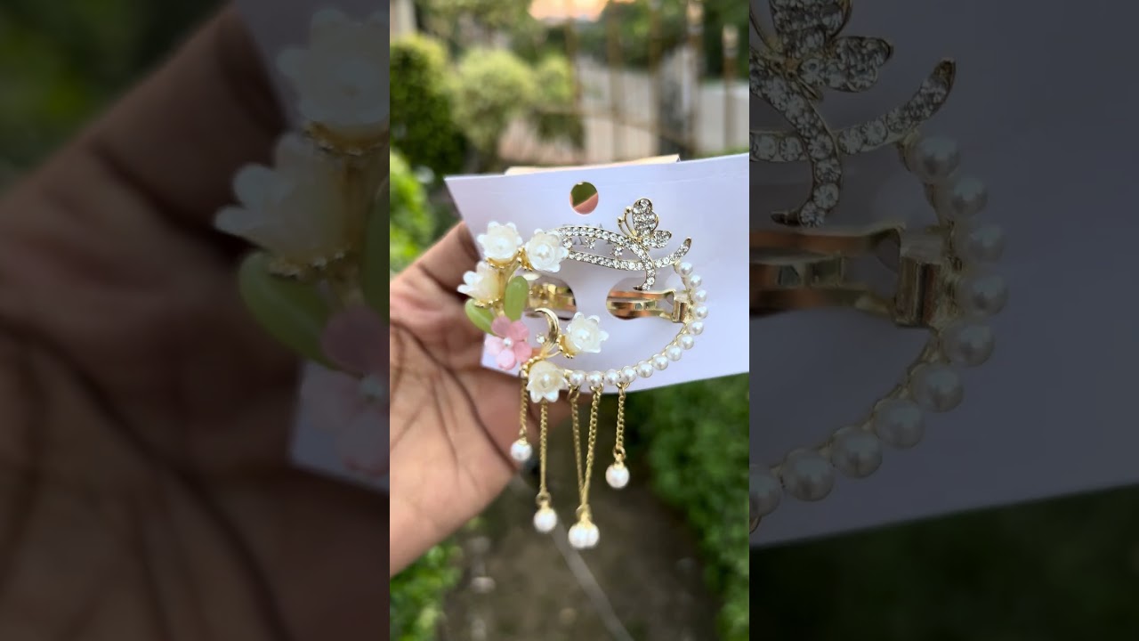 Luxury Rhinestone Metal Hair Clip #viral #shorts #trend #youtubeshorts #accessories