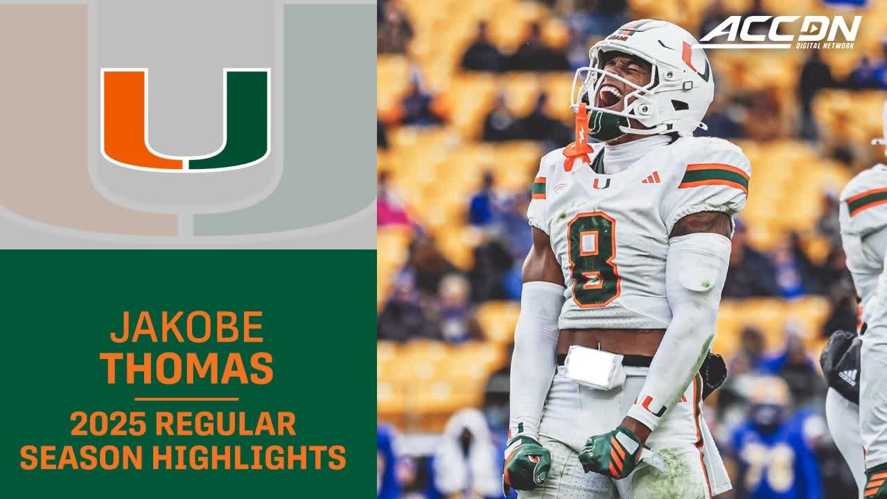 Jakobe Thomas 2025 Regular Season Highlights | Miami S