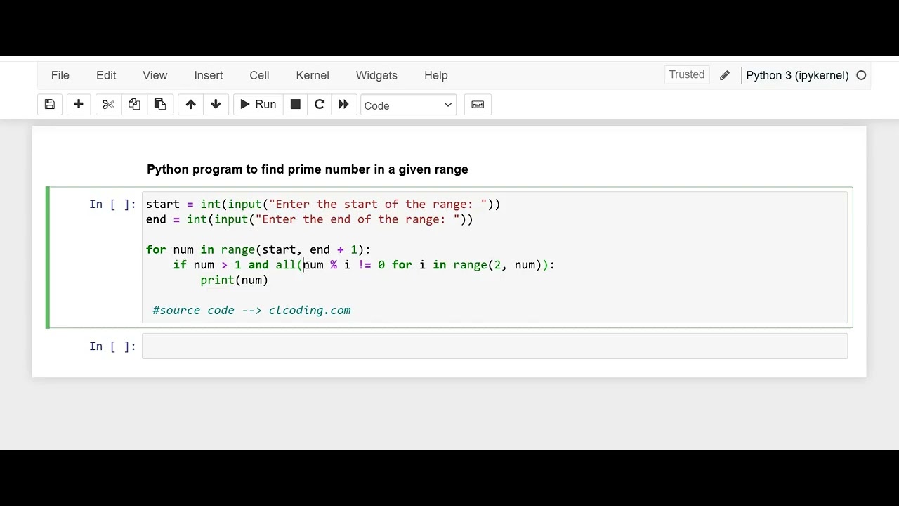 Day 7 : Python Program to find Prime Number in a given Range