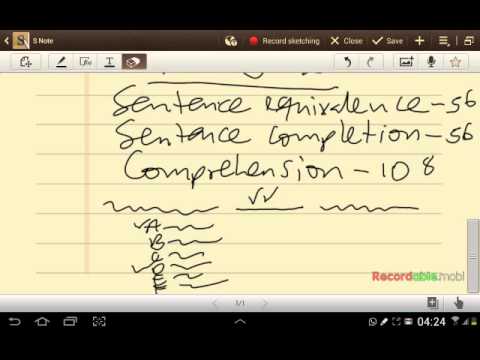 GRE Test Structure