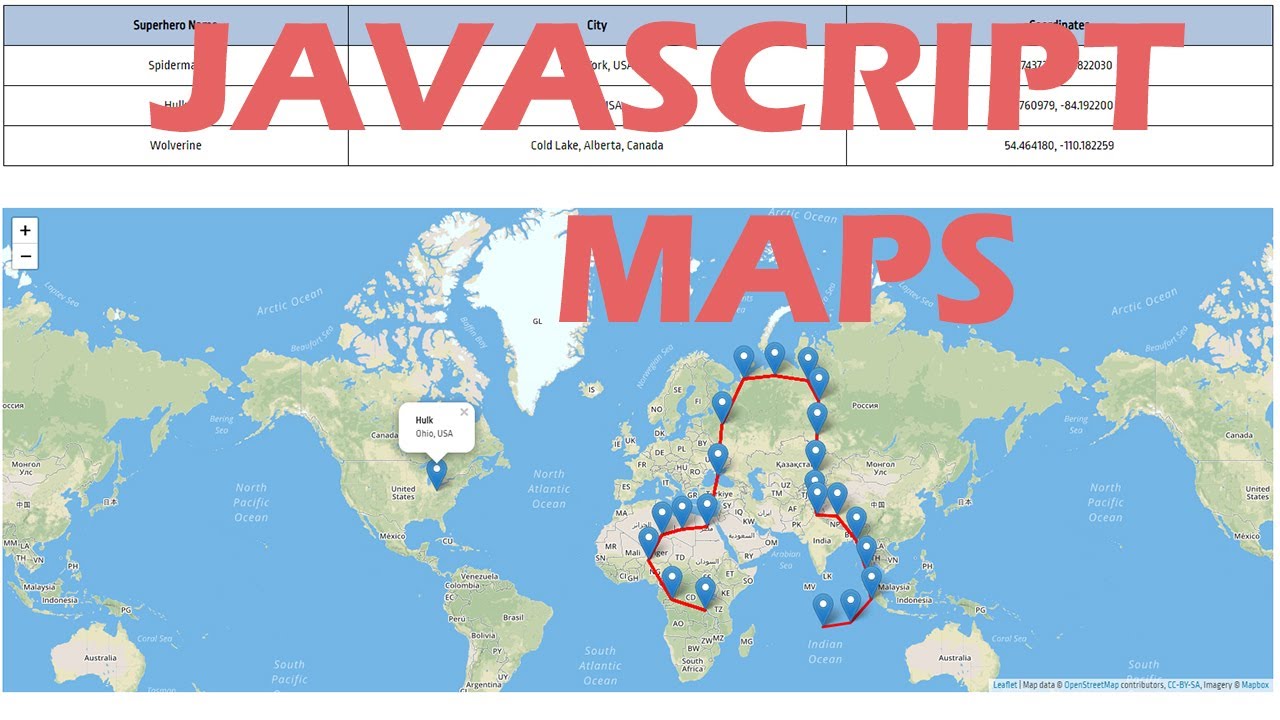 Javascript - Dynamic Maps with Leaflet