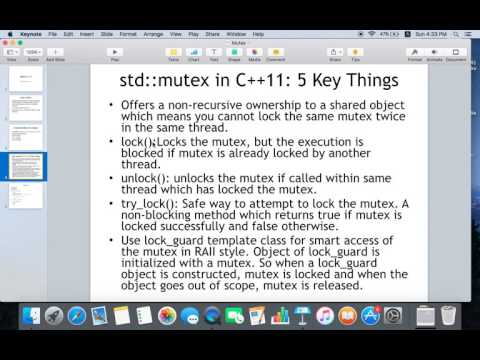 Mutex in C++11