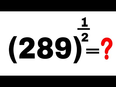 😳 CLEAN BASIC MATHEMATICS (289)^1/2=? DARE TO SOLVE! #Shorts