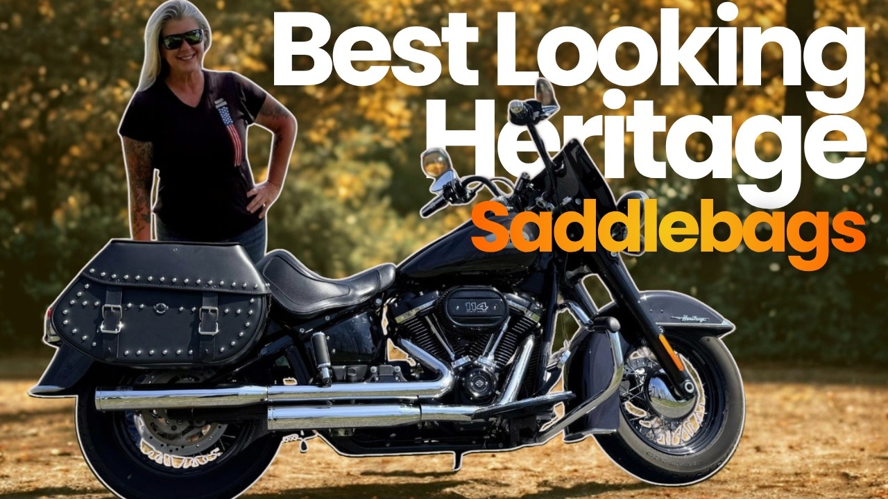 BEST Harley Softail Heritage Leather Saddlebags: Viking 35L Legacy Bags - Full Install + Review