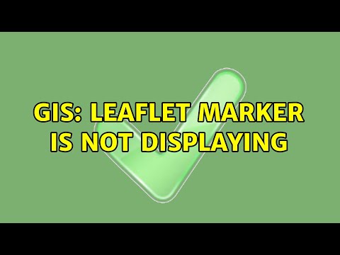 GIS: Leaflet marker is not displaying