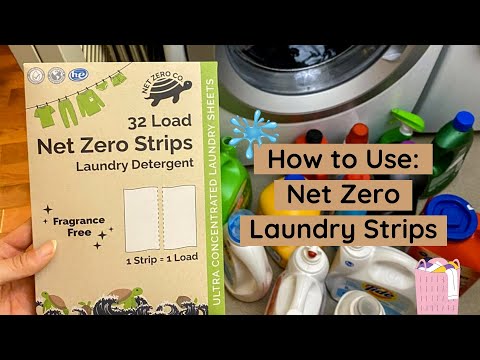 HOW TO USE Net Zero Laundry Strips | Zero Waste Laundry Strips