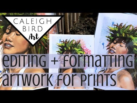 Making Art Prints - Formatting + Editing with Free Software