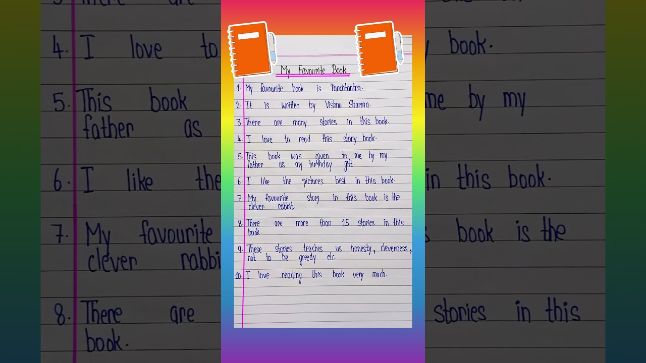 My Favourite Book #trending #essaywriting #education