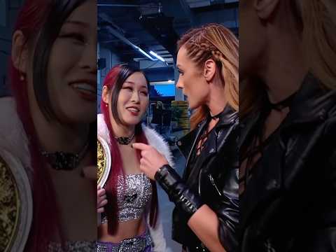 Becky Lynch is fresh off putting down one champ, she isn’t afraid to do it again to Io Sky #wwe #fyp