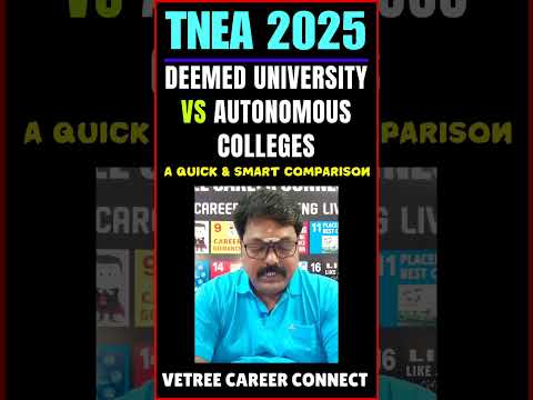 🚀🎯 TNEA 2025 | 🤔⚡Deemed University vs Autonomous Colleges: Which is BEST for Engineering? 🎓🔥