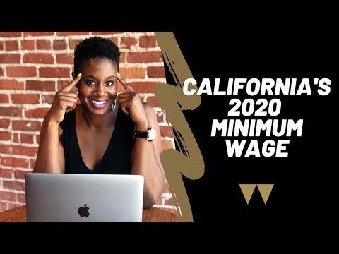 California's 2020 Minimum Wage