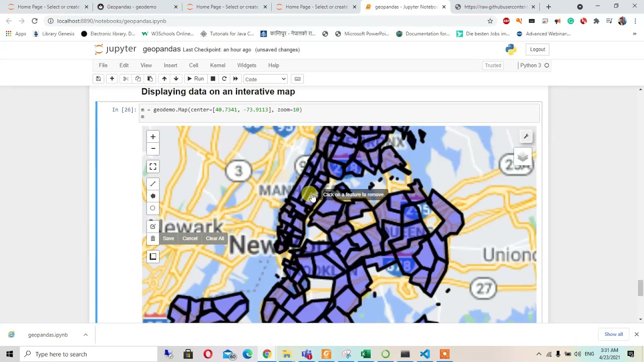 Interactive map with GeoPandas #100daysofCode #Challenge