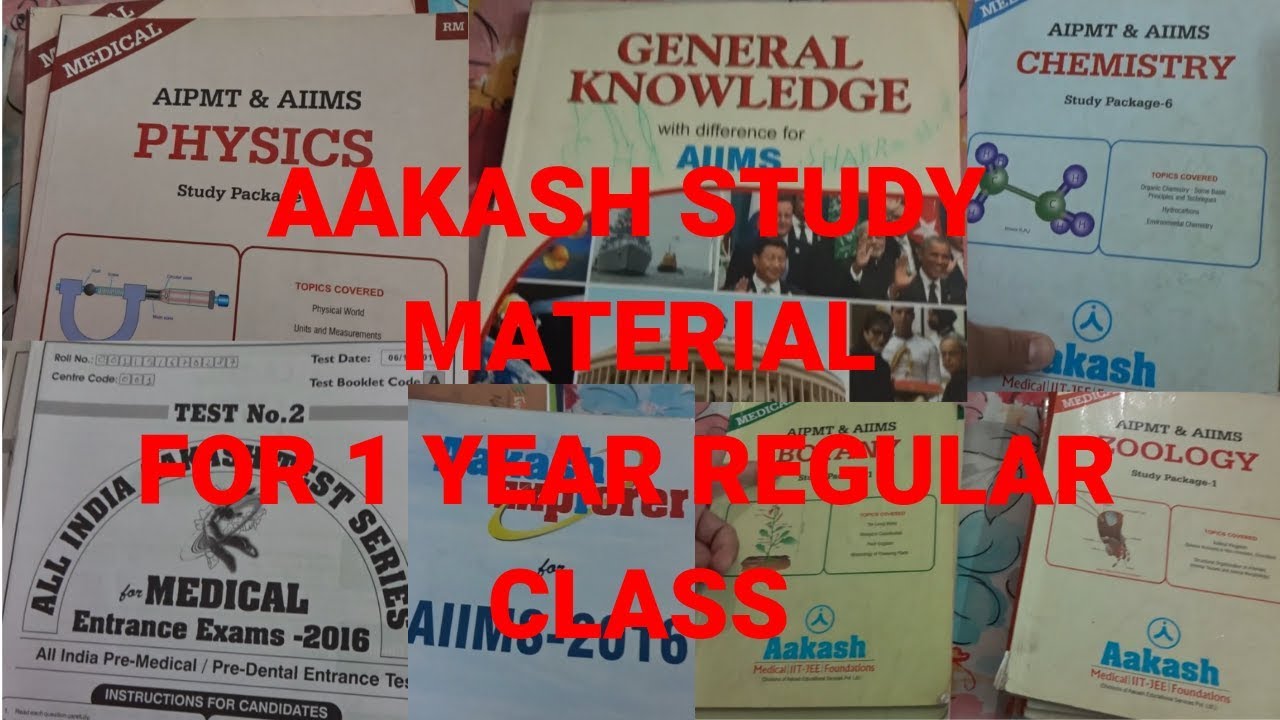 study material of aakash for NEET AIIMS JIPMER